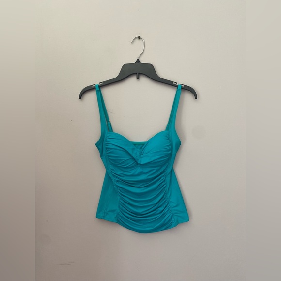 La Blanca | Swim | La Blanca Turquoise Tankini Top Size 4 | Poshmark
